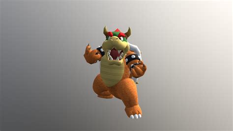 Super Smash Bros Melee Bowser Classic Trophy 3d Model By Josh