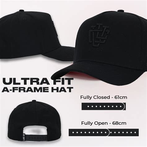Ultra Fit Blk Blk A Frame Snapback