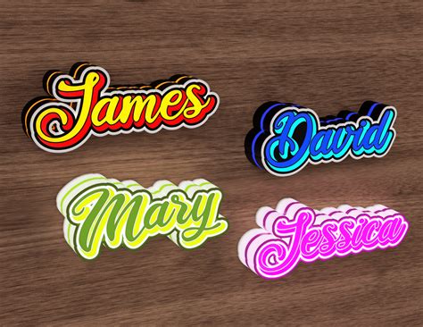 Custom Name 3d Printed Led Lamp R Bambulab