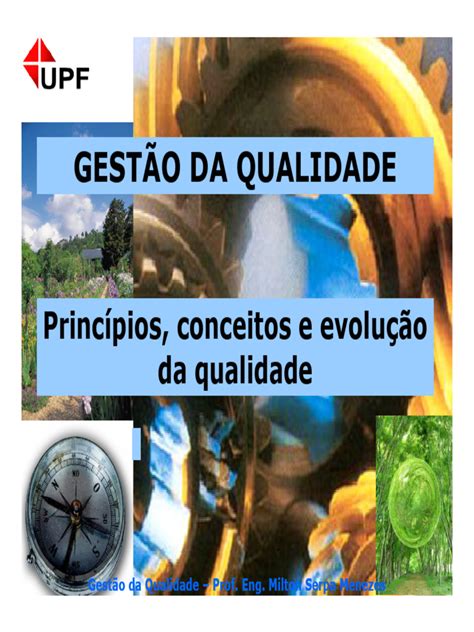 1 Principios Conceitos E Evolucao Da Qualidade Pdf Qualidade