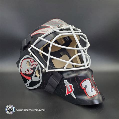 Devon Levi Goalie Mask Unsigned Buffalo 2022 23 Matte Finish Tribute