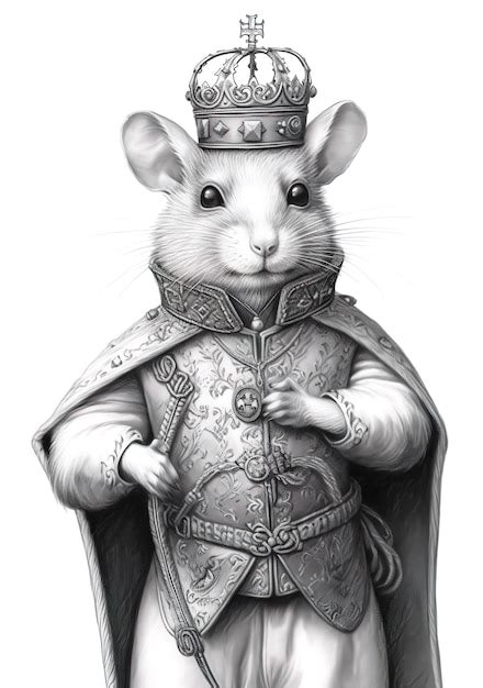 Premium Photo A Mouse Wearing A Crown And A Crown