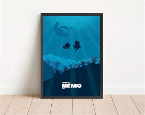 Finding Nemo Minimalist Movie Poster Disney Film Art Print Etsy Uk
