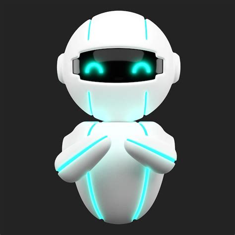 Premium Photo 3d Friendly Cute Robot Virtual Smart Assistant Bot