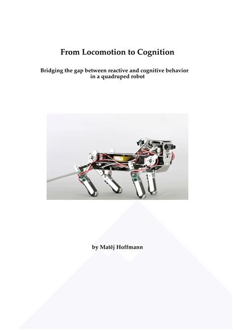 Pdf From Locomotion To Cognition