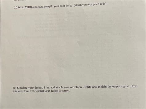 Solved Design Project With Vhdl An Industrial Robot That