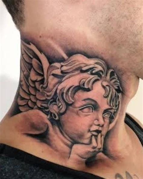 Tatuaje De Angel En El Cuello Significado De Tatuajes De Alas
