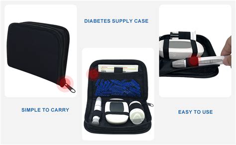 Icimbi Diabetes Supply Case Diabetic Organizer Carrying