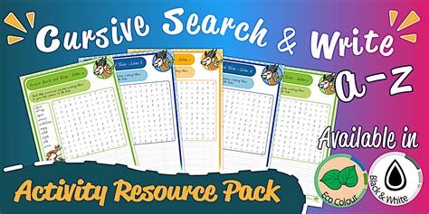 Fp Grade 3 Cursive Search And Write A Z Resource Pack
