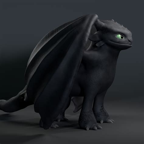Stl File Toothless How To Train Your Dragon 🚆・3d Printer Model To