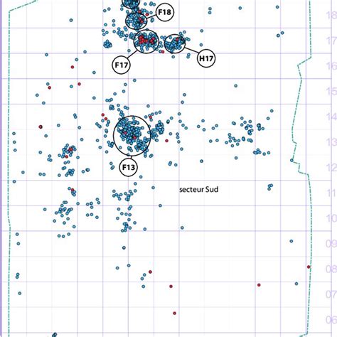 Spatial Distribution Of The Lithic Material With The Labeled Five