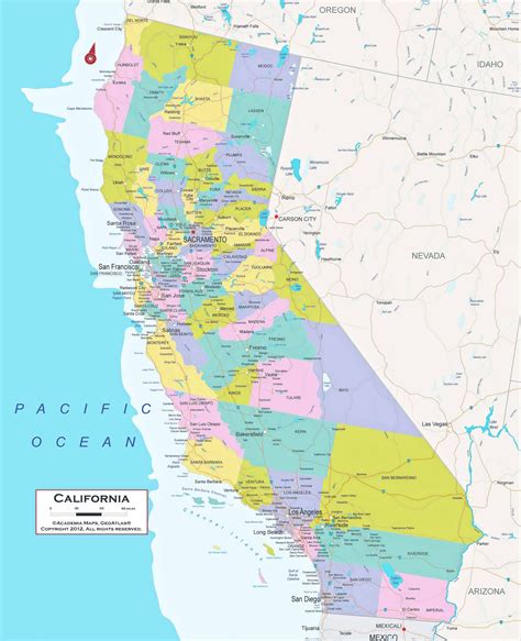 A Collection Of California Maps Guide Of The World