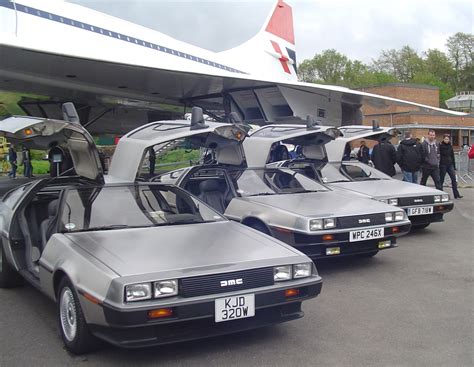 Car Show Outtake Three Delorean Dmc 12s But Just One Concorde