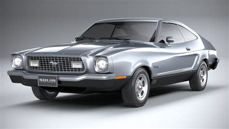 3d Ford Mustang Mk2 1974 Model Turbosquid 1876392