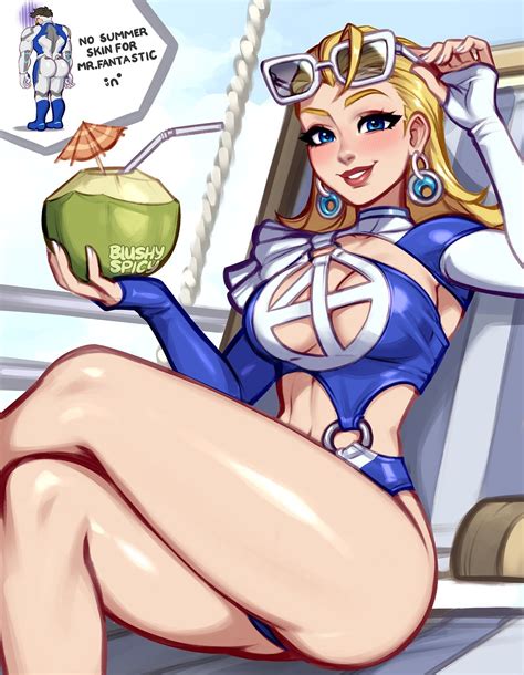 Blushyspicy Reed Richards Sue Storm Sue Storm Azure Shade Marvel