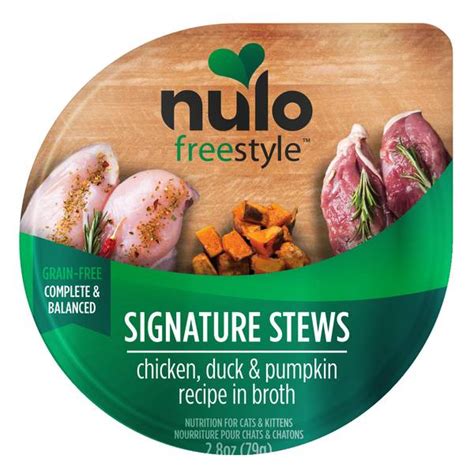 Nulo 24 Count 2 8 Oz Freestyle Cat And Kitten Chicken Duck And Pumpkin Stew Cup Nlo02718