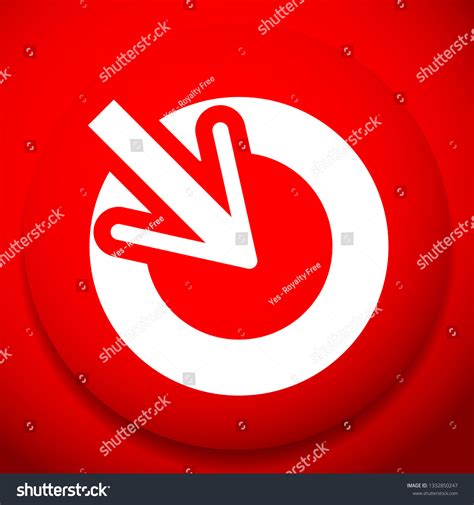 Position Accuracy Alignment Concept Icon Cursor Stock Vector Royalty