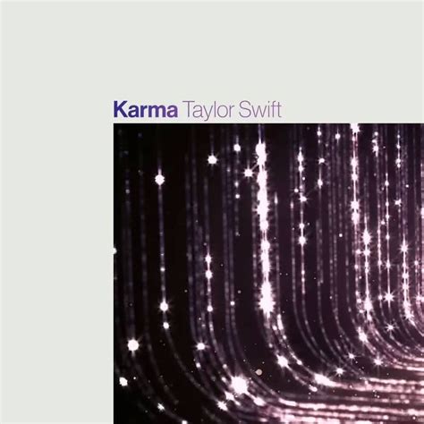 Taylor Swift Karma Album Cover Art