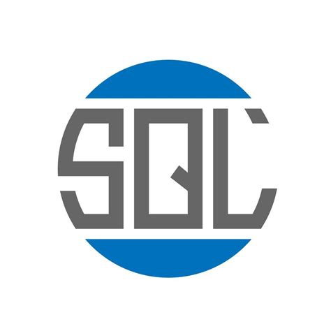 Diseño De Logotipo De Letra Sql Sobre Fondo Blanco Concepto De