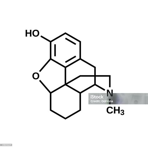 Desomorphine Structural Formula Stock Illustration Download Image Now