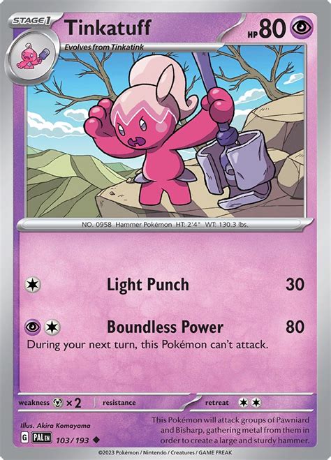 Tinkatuff 103193 Paldea Evolved Pokemonkaartnl