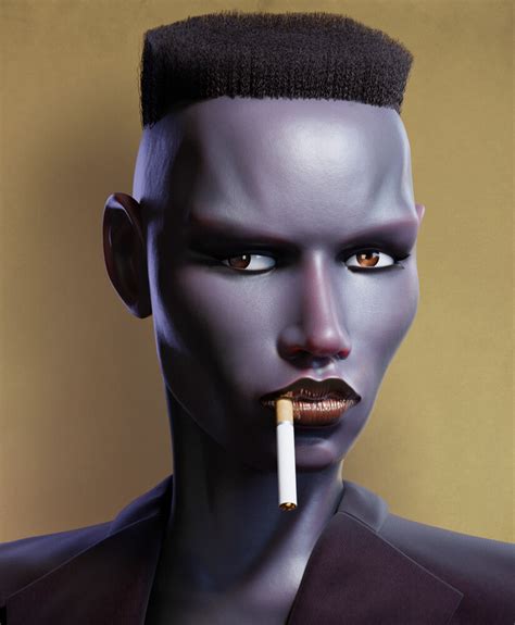 Artstation Grace Jones Portrait