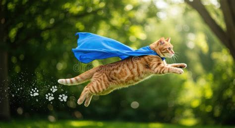Flying Cats With Capes Cloak Flying Stock Illustrations 4 506