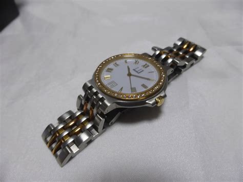 Yahooオークション Dunhill ダンヒル 純正ダイヤベゼル K18×ss エ