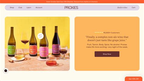 one of 100s of shopify examples proxies review hero