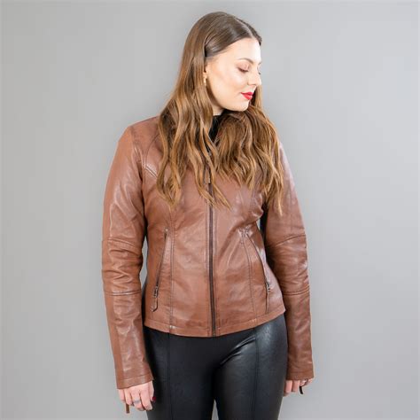 Brown Leather Jacket Greek Manufacturing Efurs
