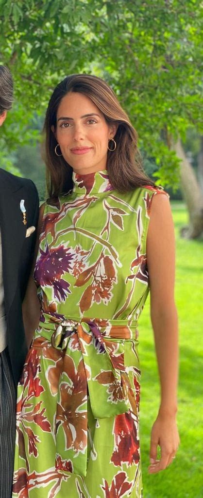 El Espectacular Look De Invitada Efecto Acuarela De Sofía Palazuelo