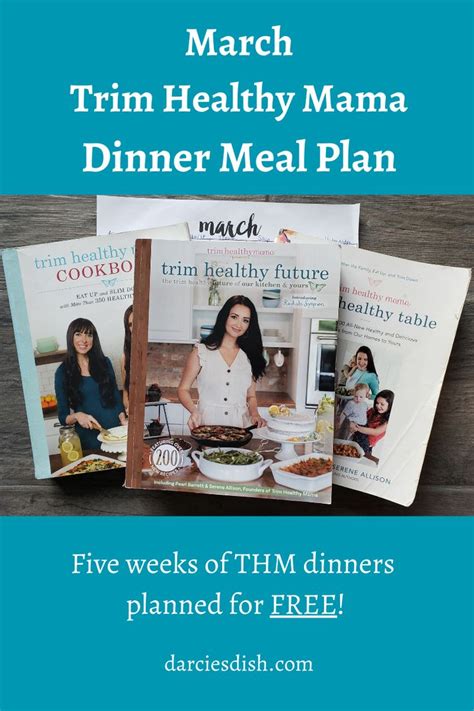 Trim Healthy Mama Dinner Meal Plan March 2023 Darcies Dish Trim