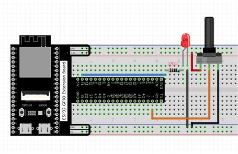 Chapter 10 Potentiometer And Led — Super Starter Kit For Esp32 S3 Wroom Documentation
