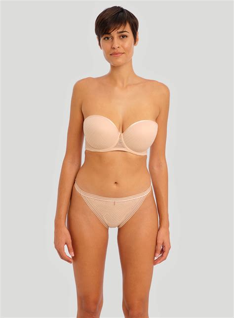 Freya Tailored Underwired Strapless Moulded Bra Natural Beige Debras