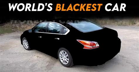 This Is The Worlds Blackest Car [video]