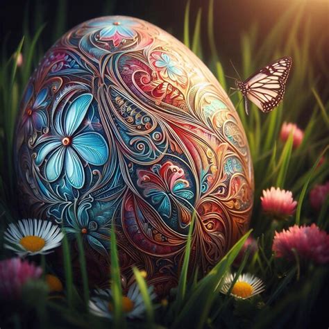 Premium Ai Image A Decorative Eggs Easter