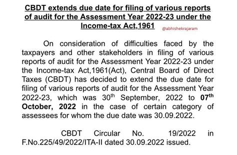 Is Tax Audit Due Date Extended Ca Rajput