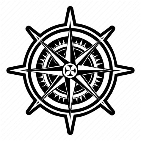 Compass Orientation Sign Symbol Tattoo Icon Download On Iconfinder