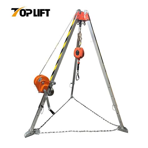 Toplift Fall Protection Portable Confined Space Safety Tripod Kit
