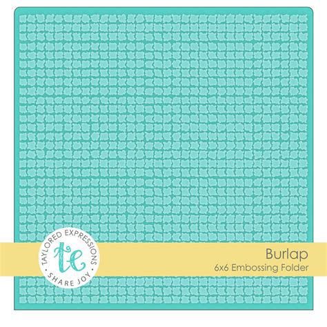 Embossing Folder Burlap