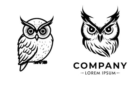 Owl Vector Logo Owl Logo Template Vector Icon Illustration Design Owl
