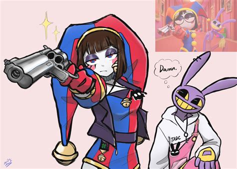 Pomni And Jax The Amazing Digital Circus Drawn By Sun21747225 Danbooru