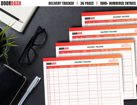 Printable Delivery Tracker Customer Tracking Template Delivery