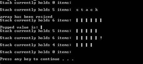C Dynamic Array Based Stack Stack Overflow
