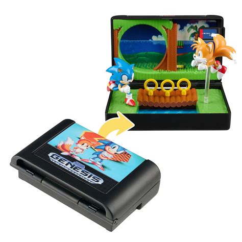 Console Heroes Sonic 2 Emerald Hill Zone Diorama Playset Geekyglamorous