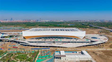 五一不停工！沈阳王家湾冰上运动中心速滑馆建设正酣