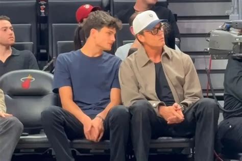 Tom Brady Brings Son Jack 18 Courtside As The Father Son Duo Enjoy An