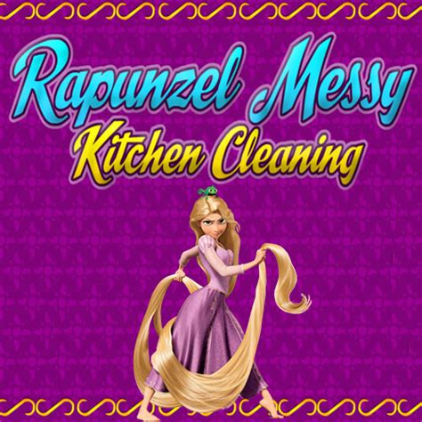 Rapunzel Messy Kitchen Cleaning Play Rapunzel Messy Kitchen Cleaning At