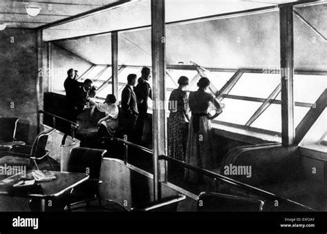 The Interior Of The Hindenburg Airships Lounge Reveals The Luxurious