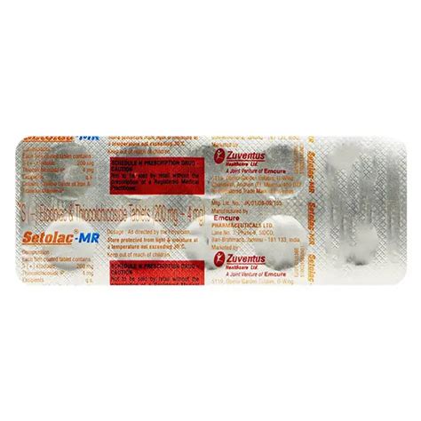 Setolac Mr 200mg 4mg Tablet View Usage Side Effects Price And Subtitute Egmedi